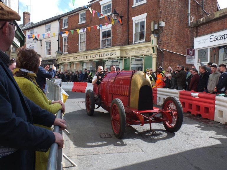 Revving in the Street at Bromyard's Second Speed Fest