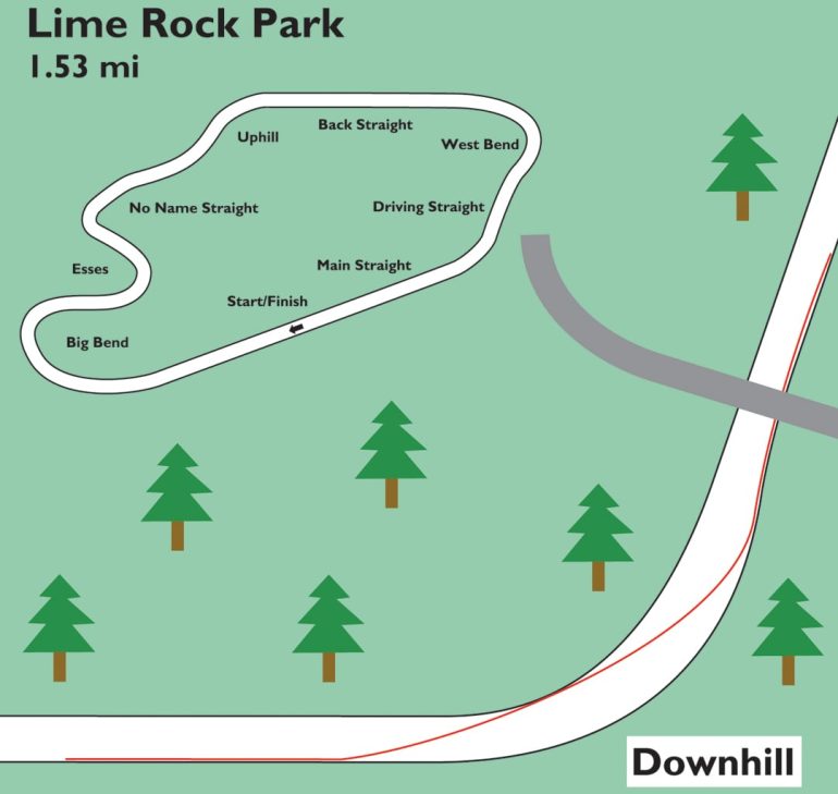Lime Rock Park’s “Downhill”