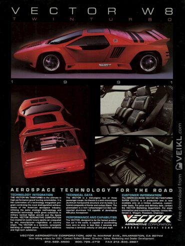 Jerry Wiegert and the Vector W8—The Dream of America’s First Supercar